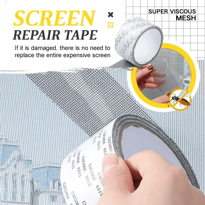 Window Net Screen Repair Roll- Fix broken Mesh Windows – AllHome Haven